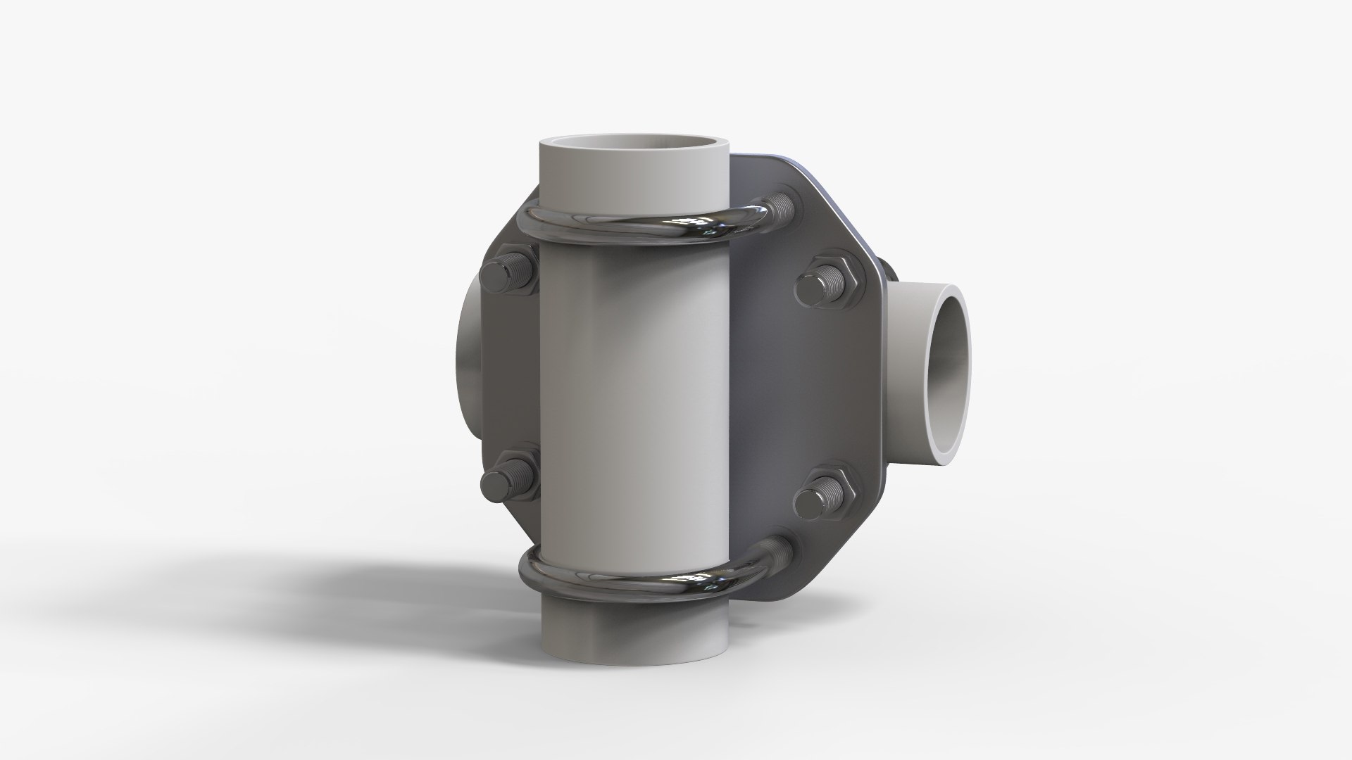 Pipe Crossover Plate Kit 3D Model - TurboSquid 1481707