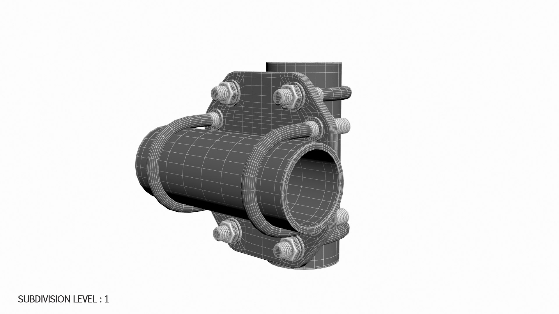 Pipe Crossover Plate Kit 3D Model - TurboSquid 1481707