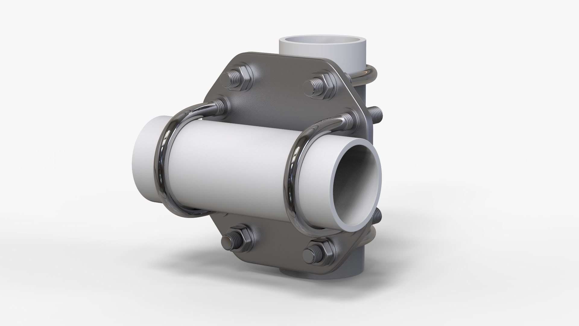 Pipe Crossover Plate Kit 3D Model - TurboSquid 1481707