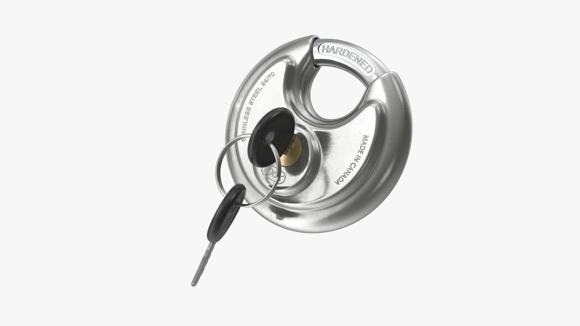 Steel Round Padlock With Keys 3D model - TurboSquid 1921783