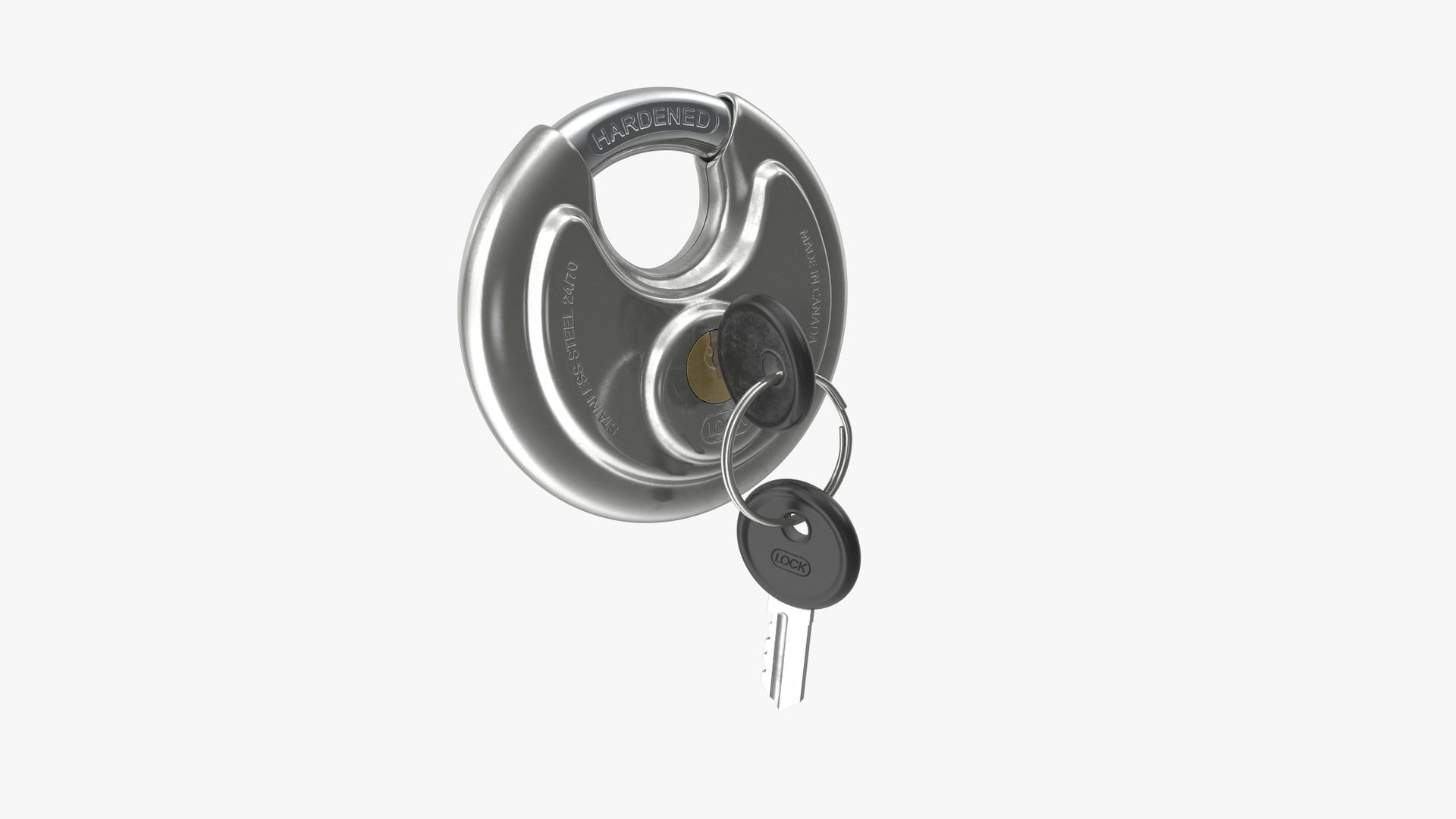 Steel Round Padlock With Keys 3D Model - TurboSquid 1921783