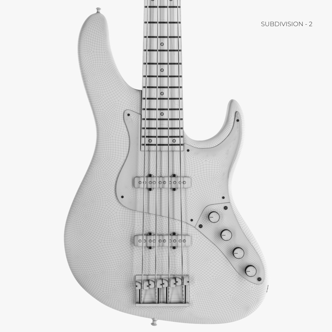 Sadowsky Bass 4 Strings 3D - TurboSquid 2108072