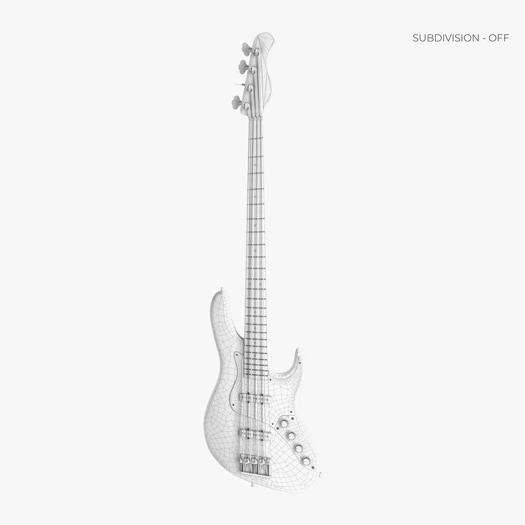 Sadowsky Bass 4 Strings 3D - TurboSquid 2108072