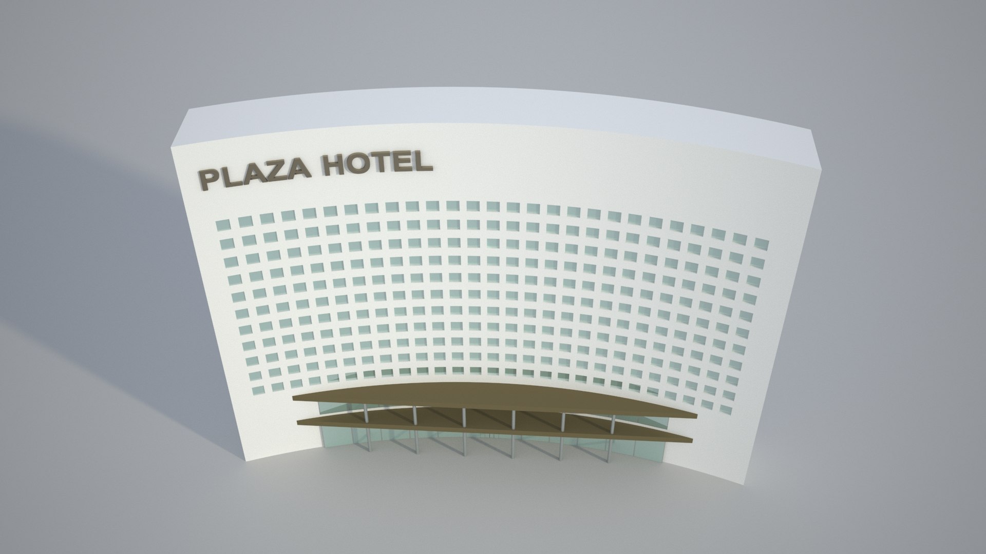 Realistic Hotel Architecture Model - TurboSquid 1266567