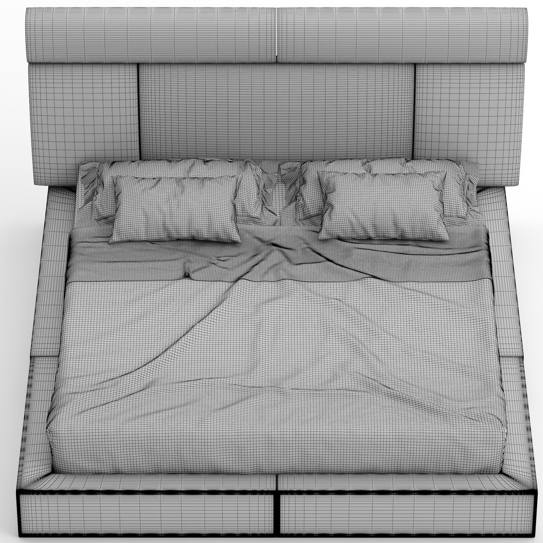 3D Model Cornelio Cappellini Hug Bed - TurboSquid 1640252