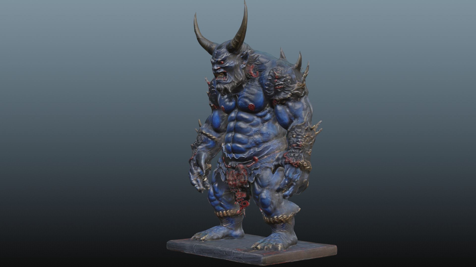 Oni Statue 3D - TurboSquid 2372573