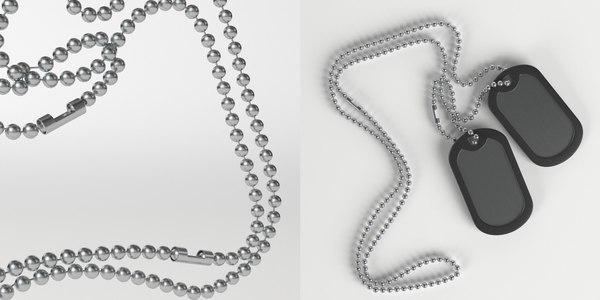 3D model dog tags - TurboSquid 1430696