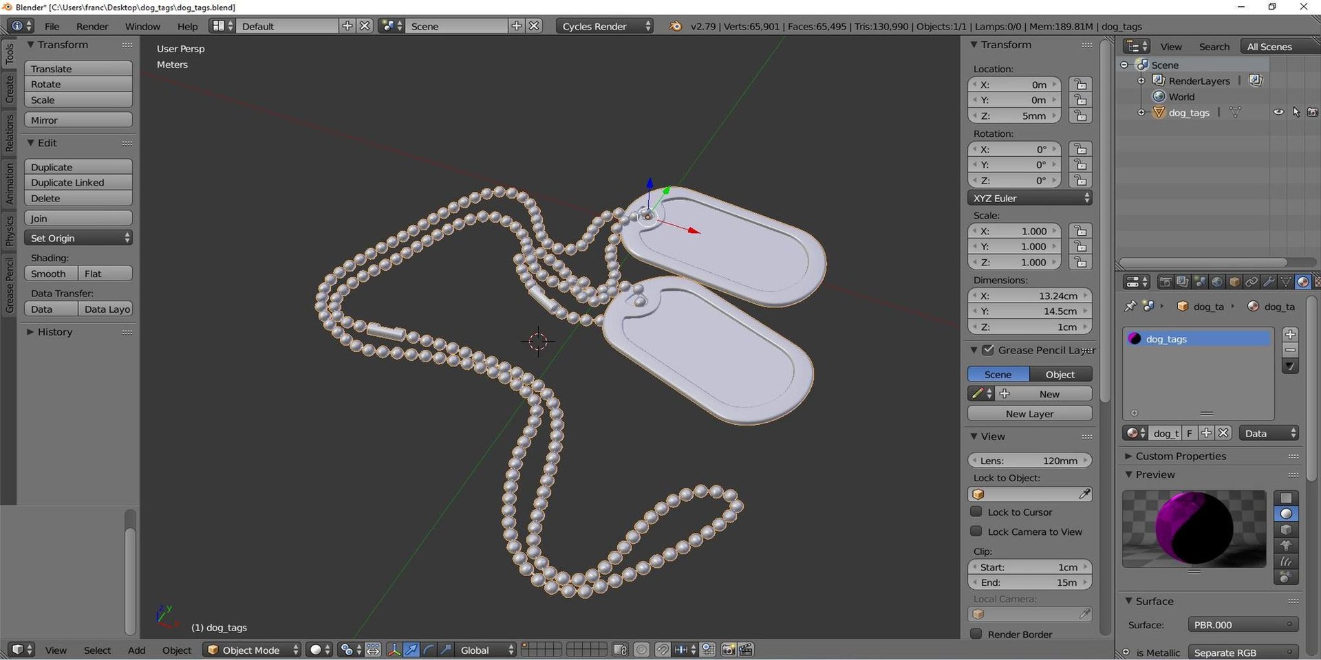 3D Model Dog Tags - TurboSquid 1430696