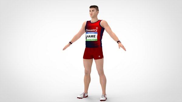 3D Athlete Runner model - TurboSquid 2005431