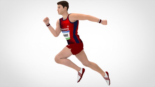 3D Athlete Runner model - TurboSquid 2005431