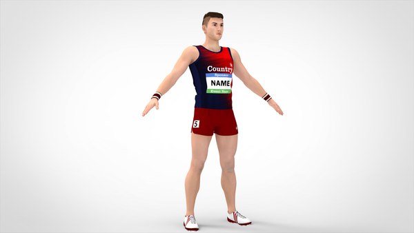 3D Athlete Runner model - TurboSquid 2005431