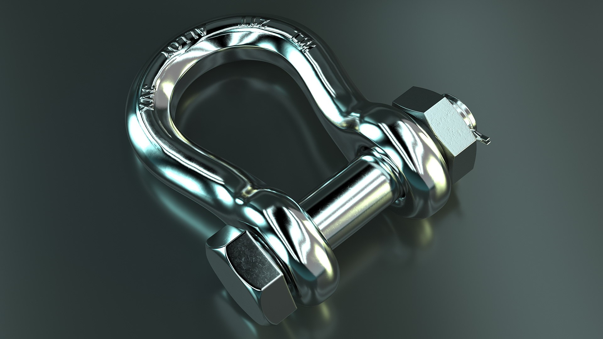 Chrome Anchor Shackle 3D Model - TurboSquid 2022242