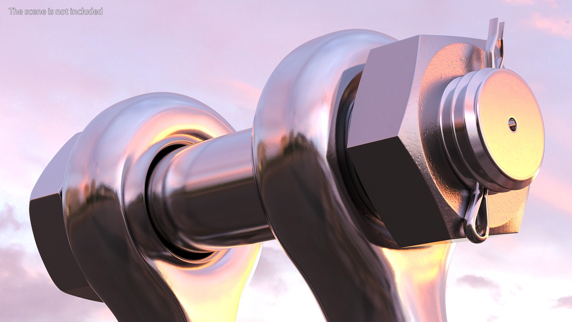 Chrome Anchor Shackle 3D Model - TurboSquid 2022242