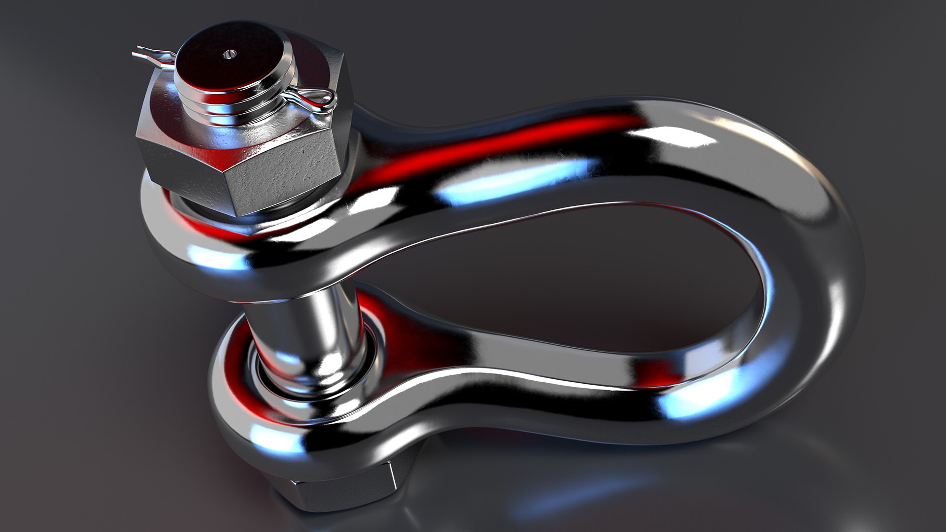 Chrome Anchor Shackle 3D Model - TurboSquid 2022242
