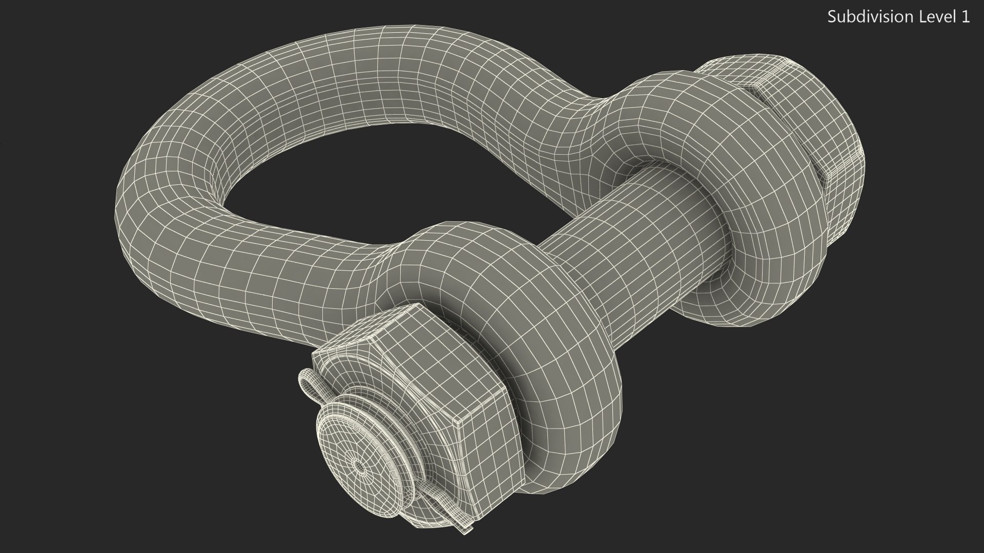 Chrome Anchor Shackle 3D Model - TurboSquid 2022242