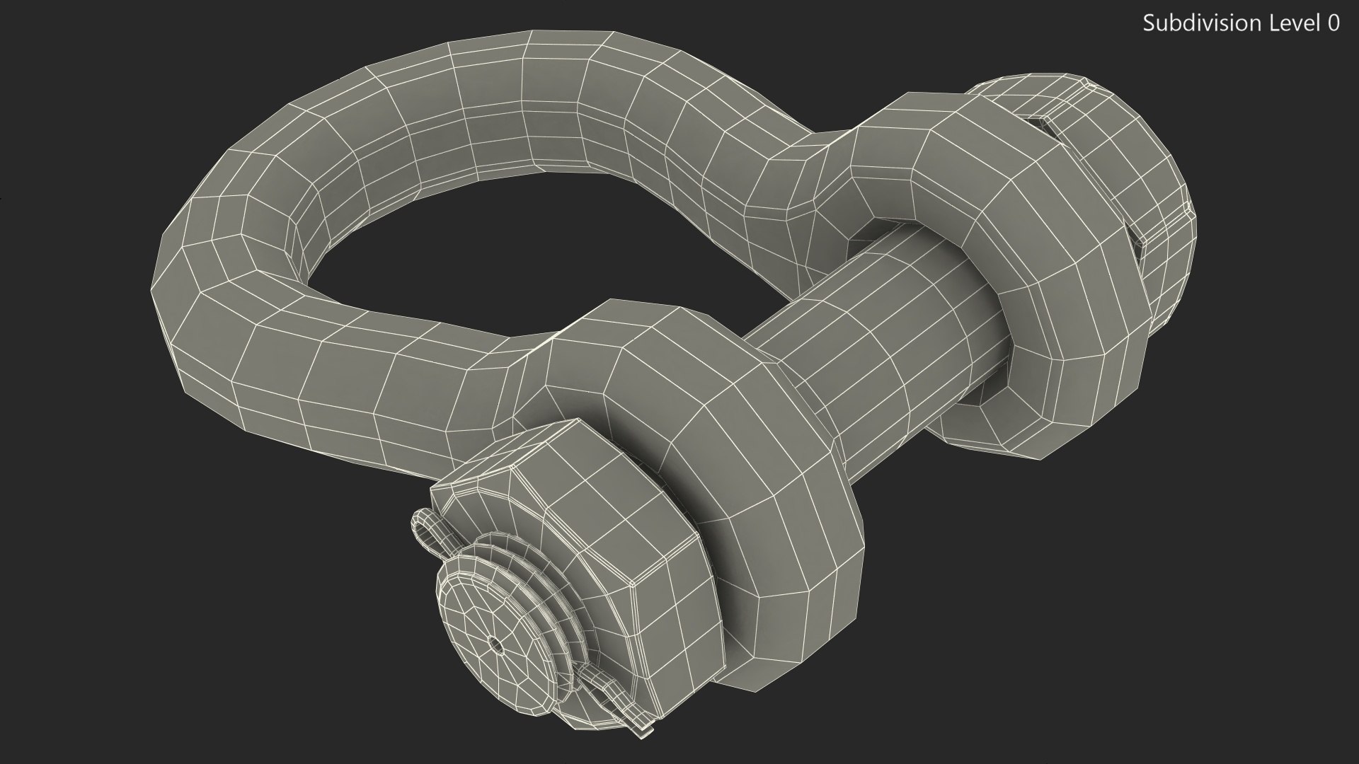 Chrome Anchor Shackle 3D Model - TurboSquid 2022242