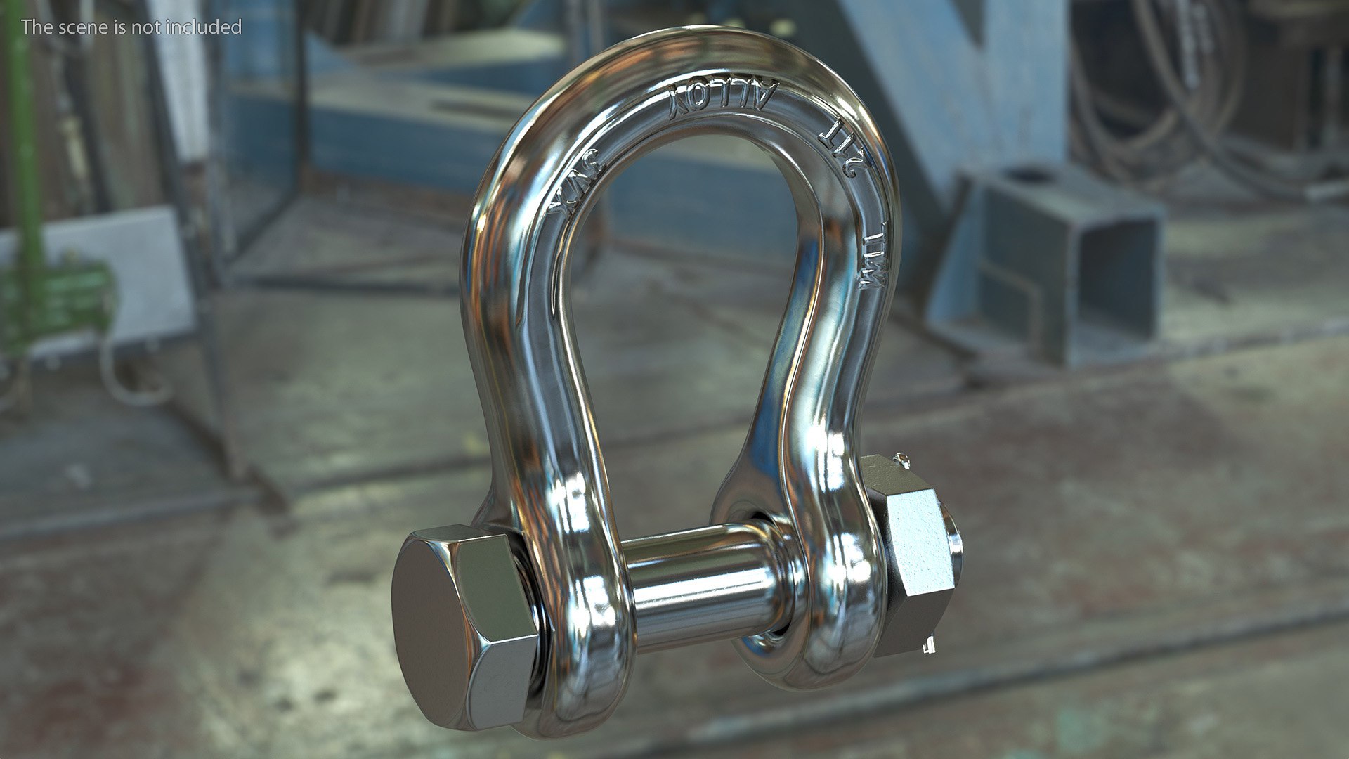 Chrome Anchor Shackle 3D Model - TurboSquid 2022242