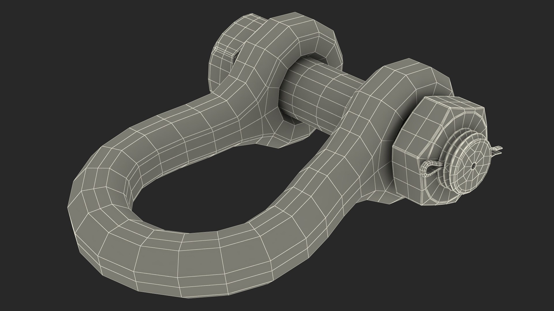 Chrome Anchor Shackle 3D model - TurboSquid 2022242