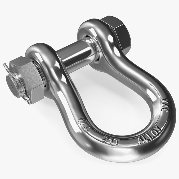 Chrome Anchor Shackle 3D model - TurboSquid 2022242