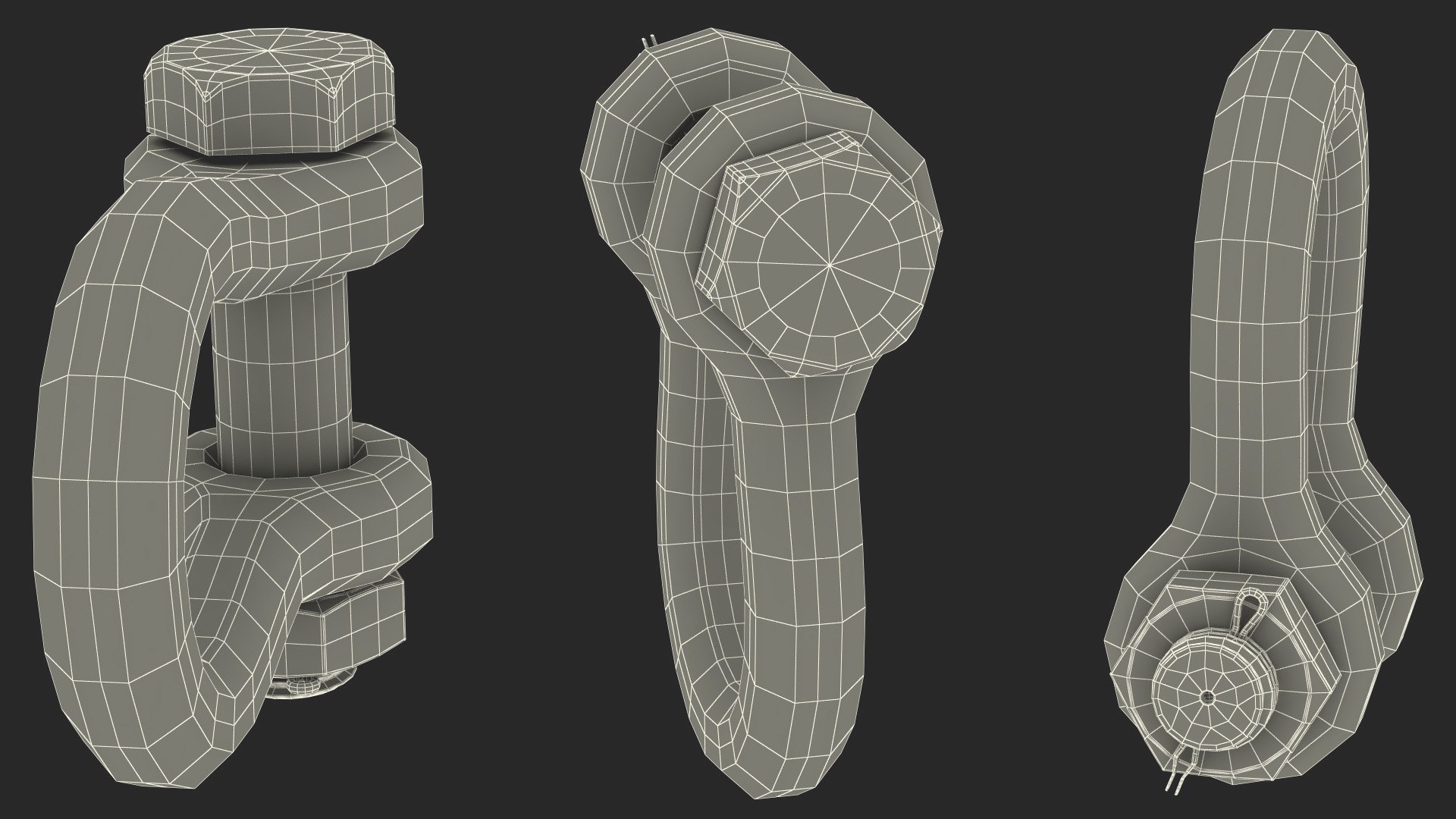 Chrome Anchor Shackle 3D model - TurboSquid 2022242