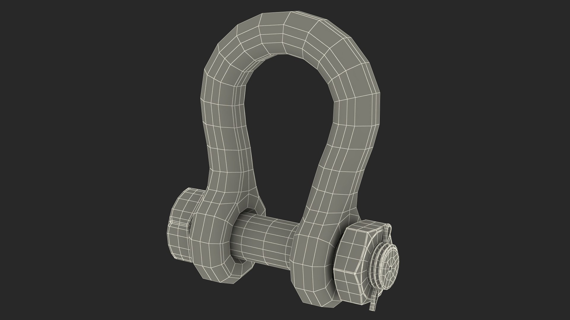 Chrome Anchor Shackle 3D model - TurboSquid 2022242