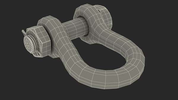 modelo 3d Chrome Anchor Shackle - TurboSquid 2022242