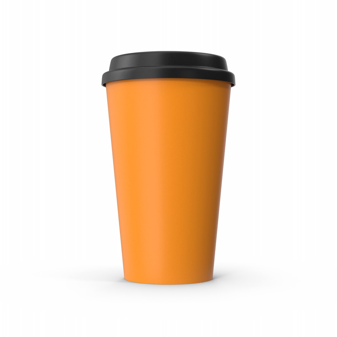 Orange Coffee Cup 3D Model - TurboSquid 2026158