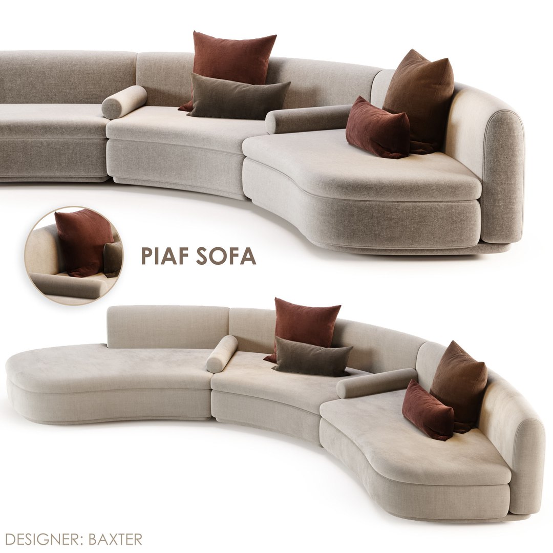 3D model Baxter Piaf Sofa - TurboSquid 2103171