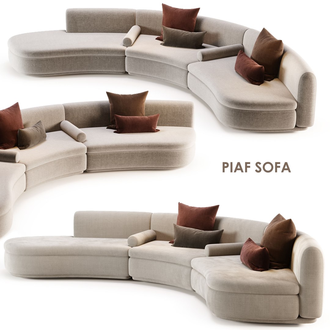 3D model Baxter Piaf Sofa - TurboSquid 2103171