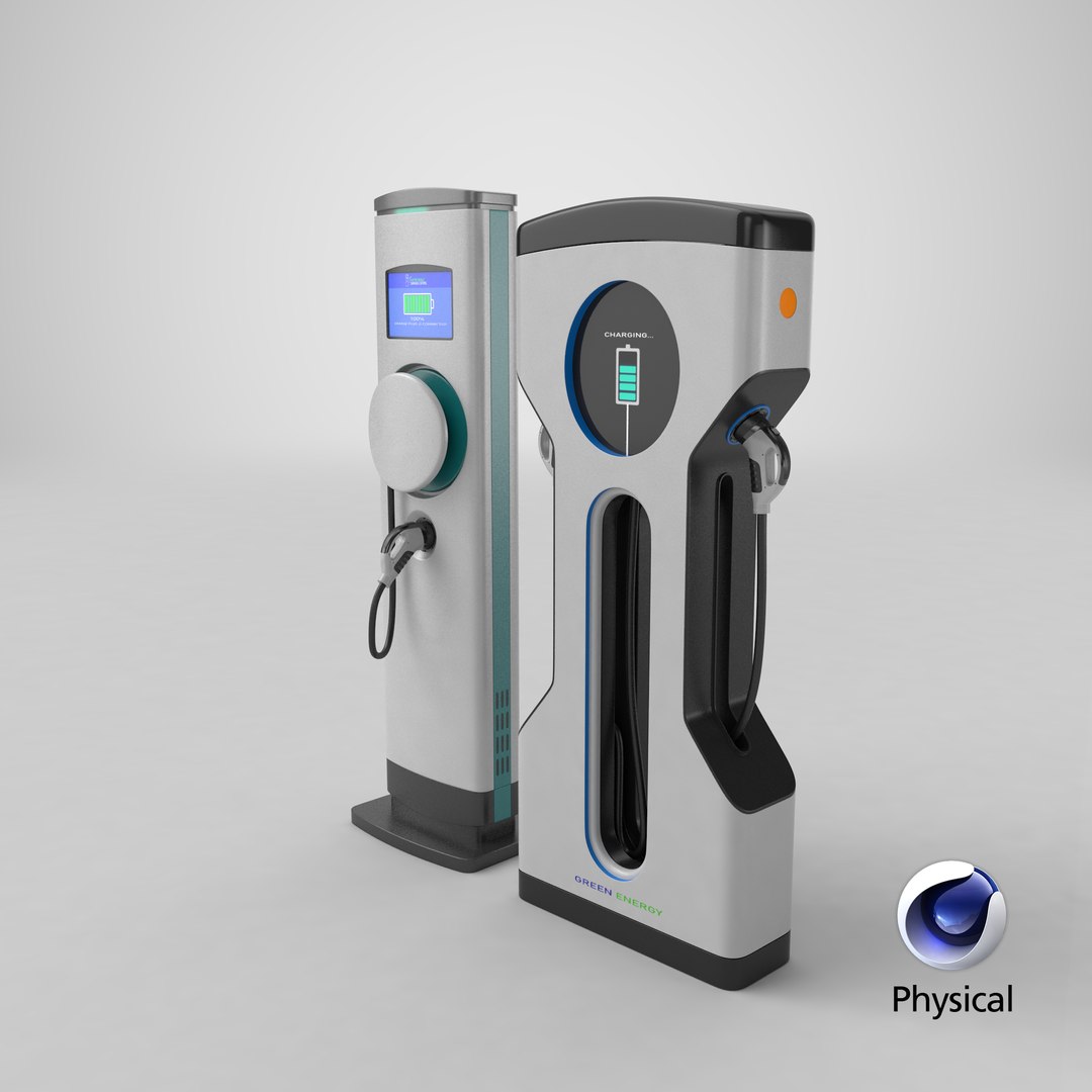 Detailed Electric Car Charger 01 model - TurboSquid 2020312