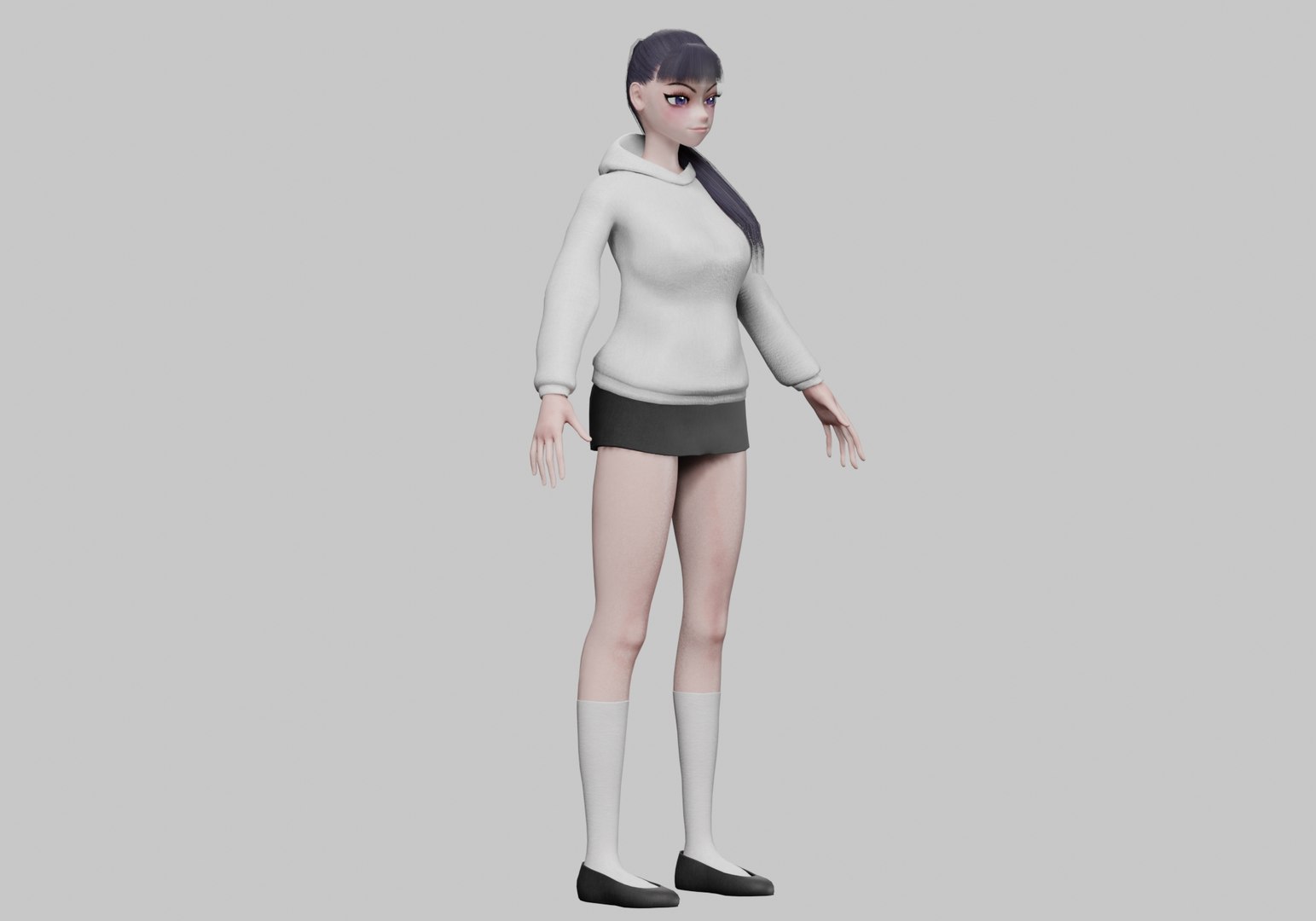 Beautiful Anime Girl V23853 3D - TurboSquid 2271520