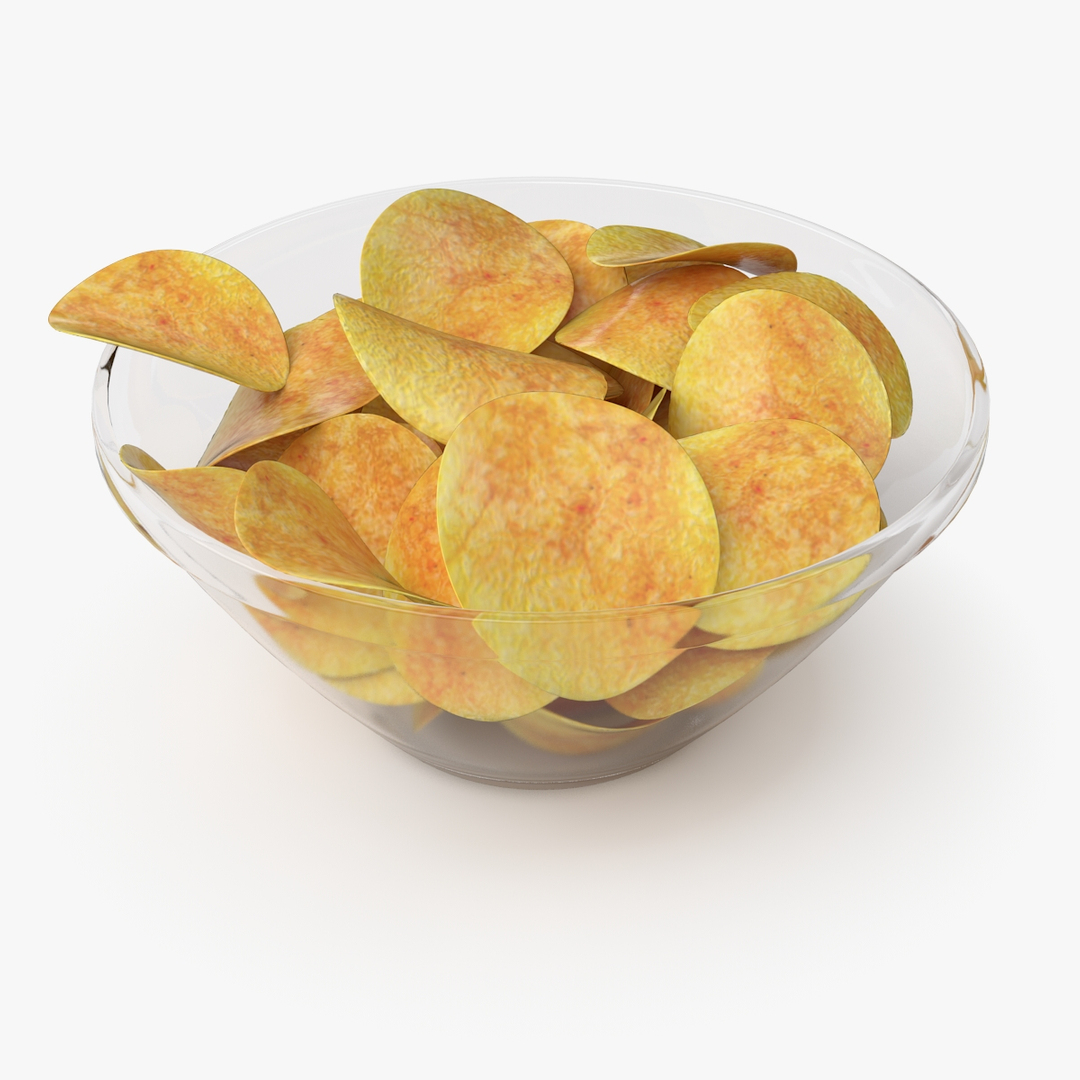 3d Chips Real Realistic Model