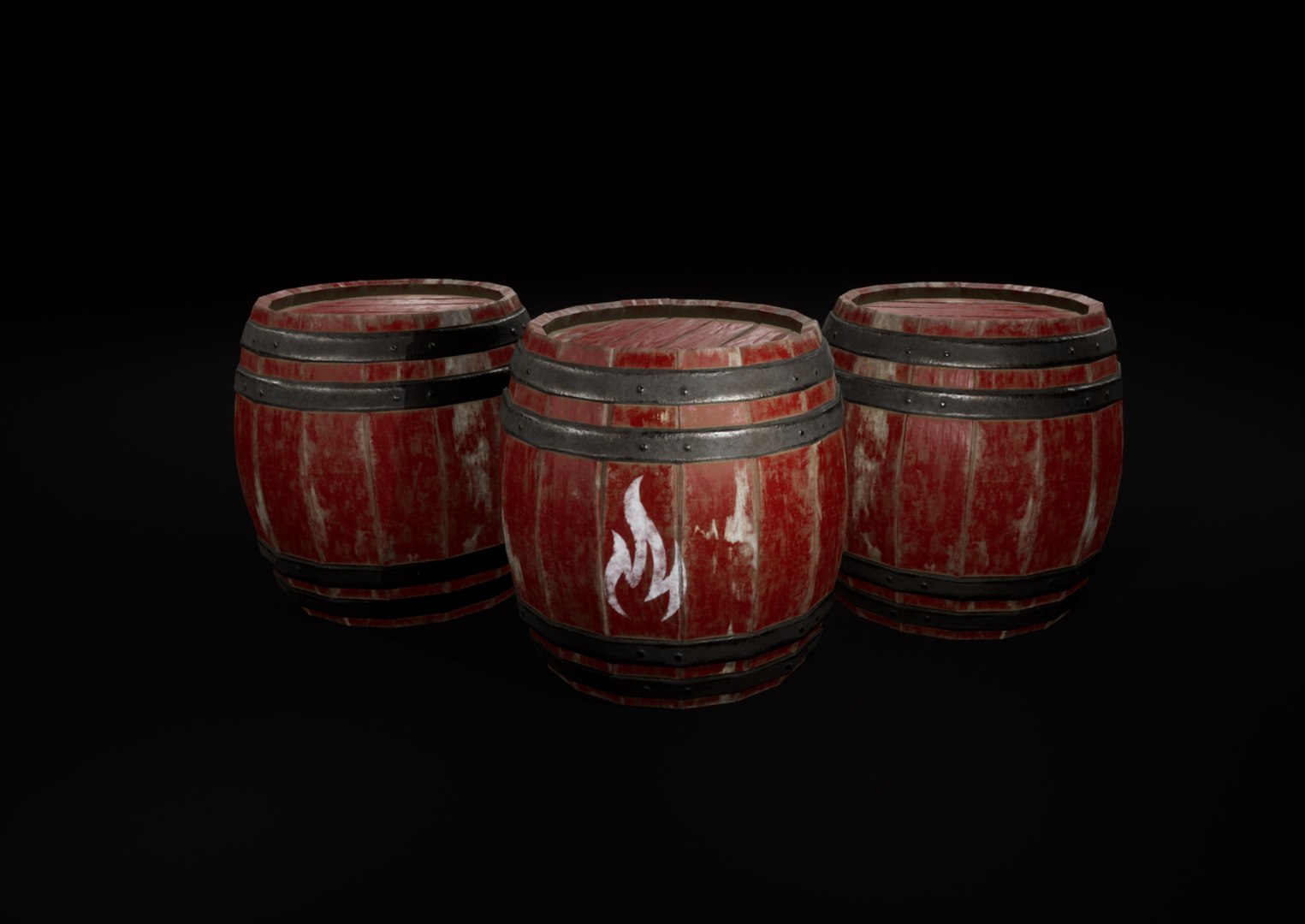 Barrel Powder 3D Model - TurboSquid 1551612