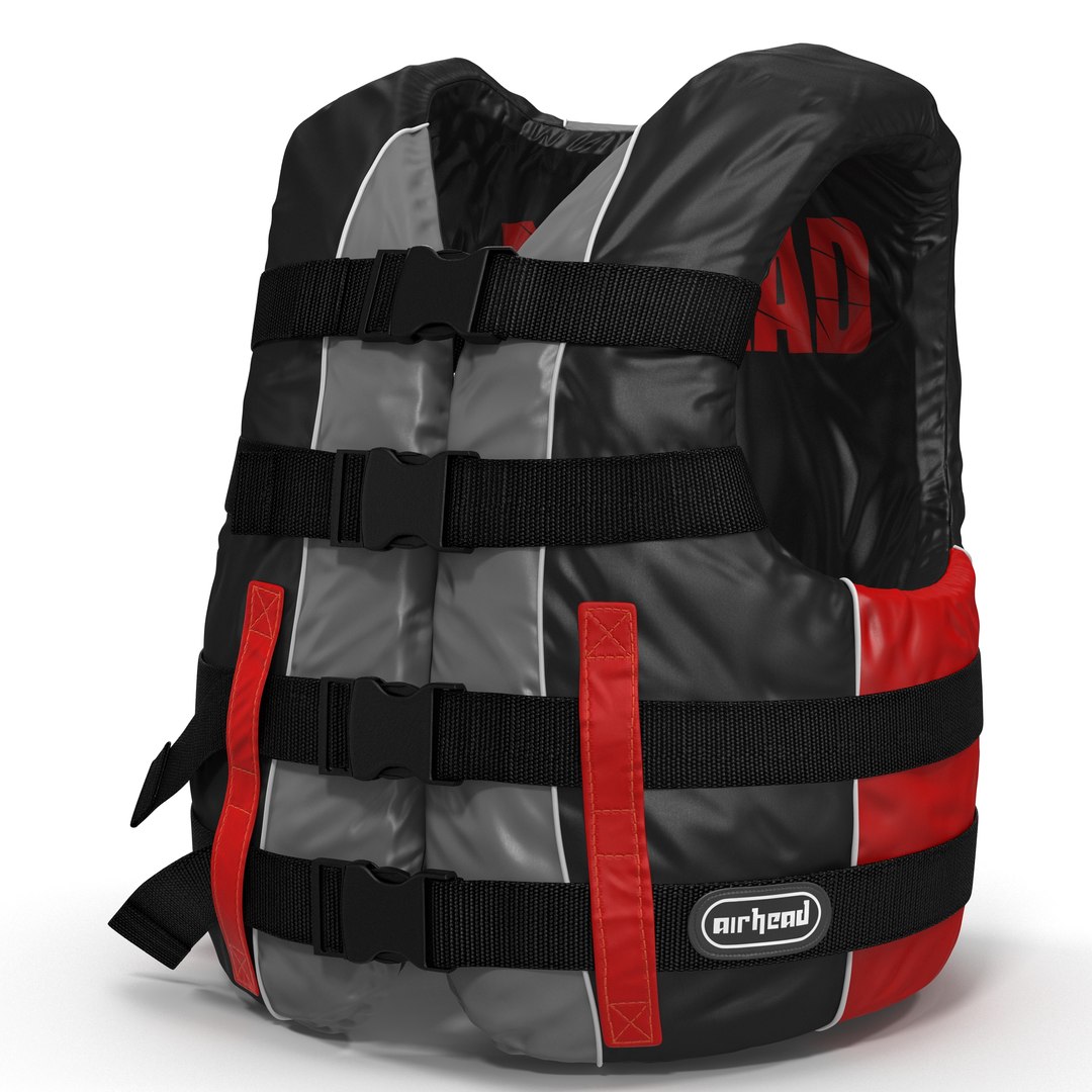 3ds life vest red