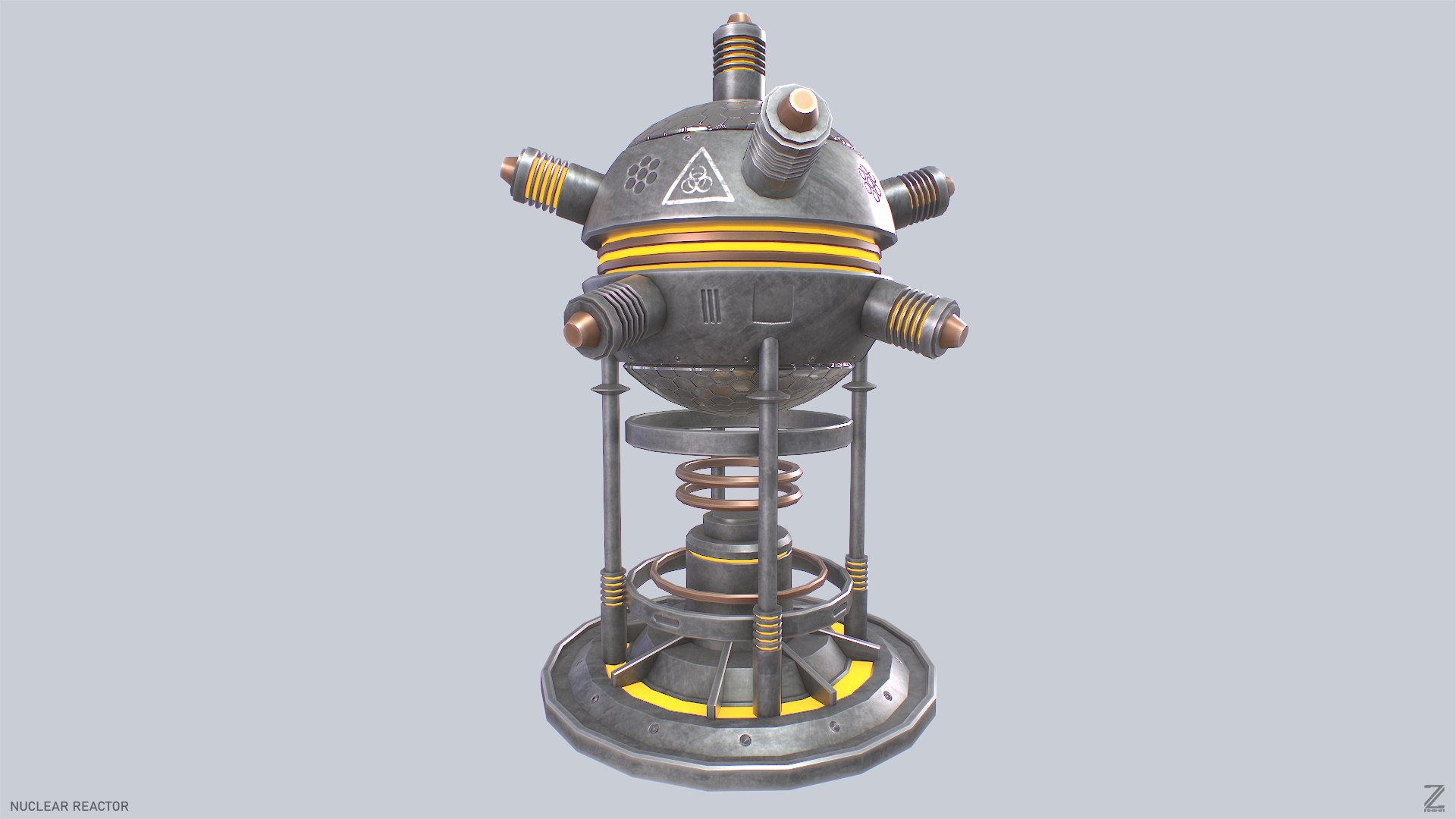 Nuclear Reactor 3D Model - TurboSquid 2201440
