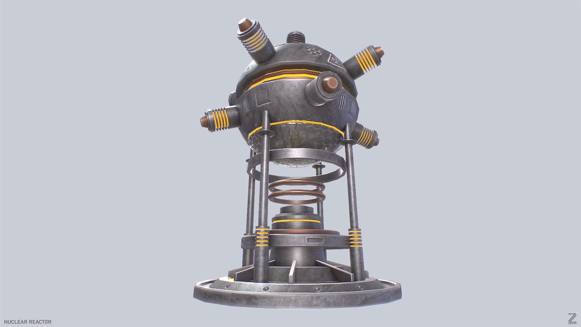 Nuclear Reactor 3D Model - TurboSquid 2201440