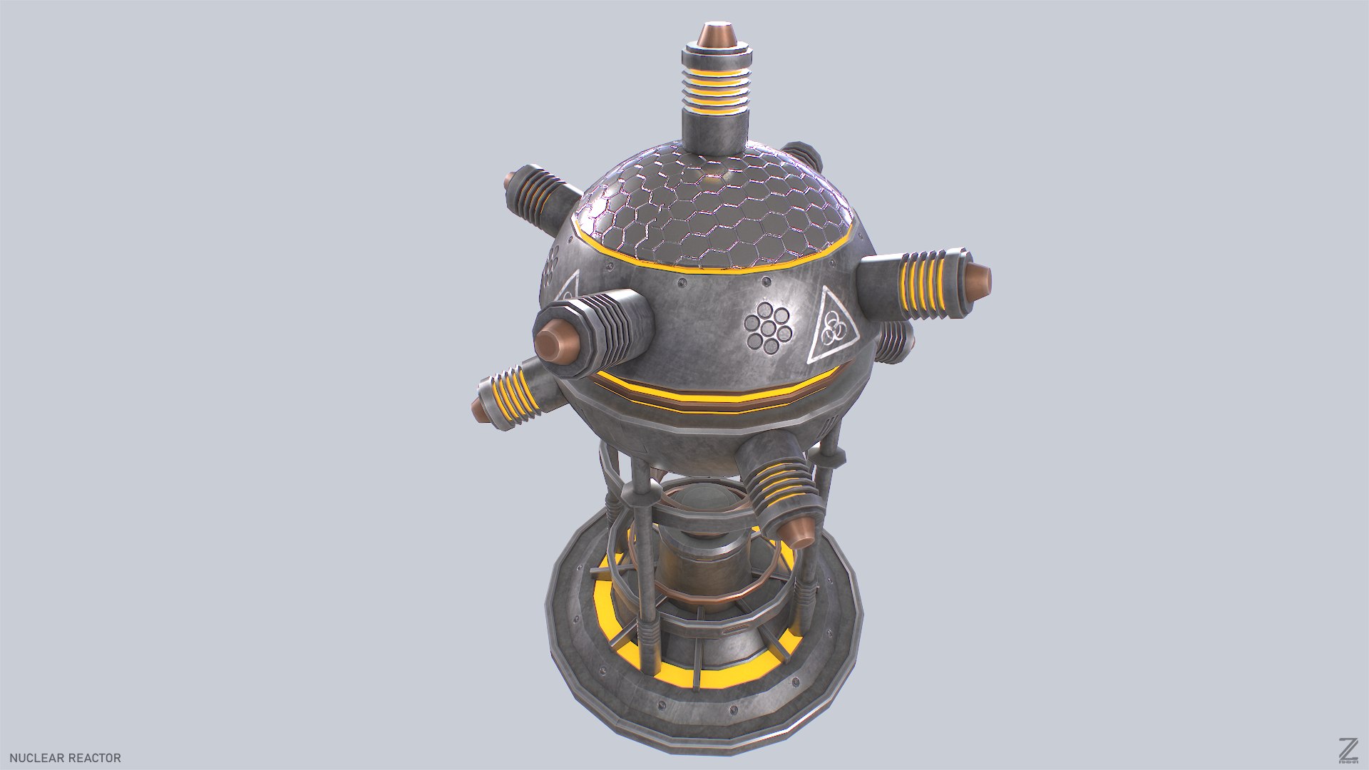 Nuclear Reactor 3D Model - TurboSquid 2201440
