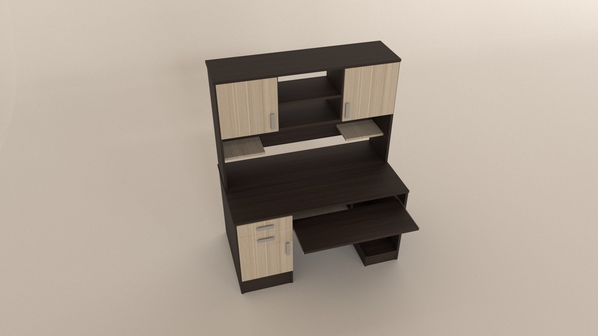 3D Computer Desk Model - TurboSquid 1599626