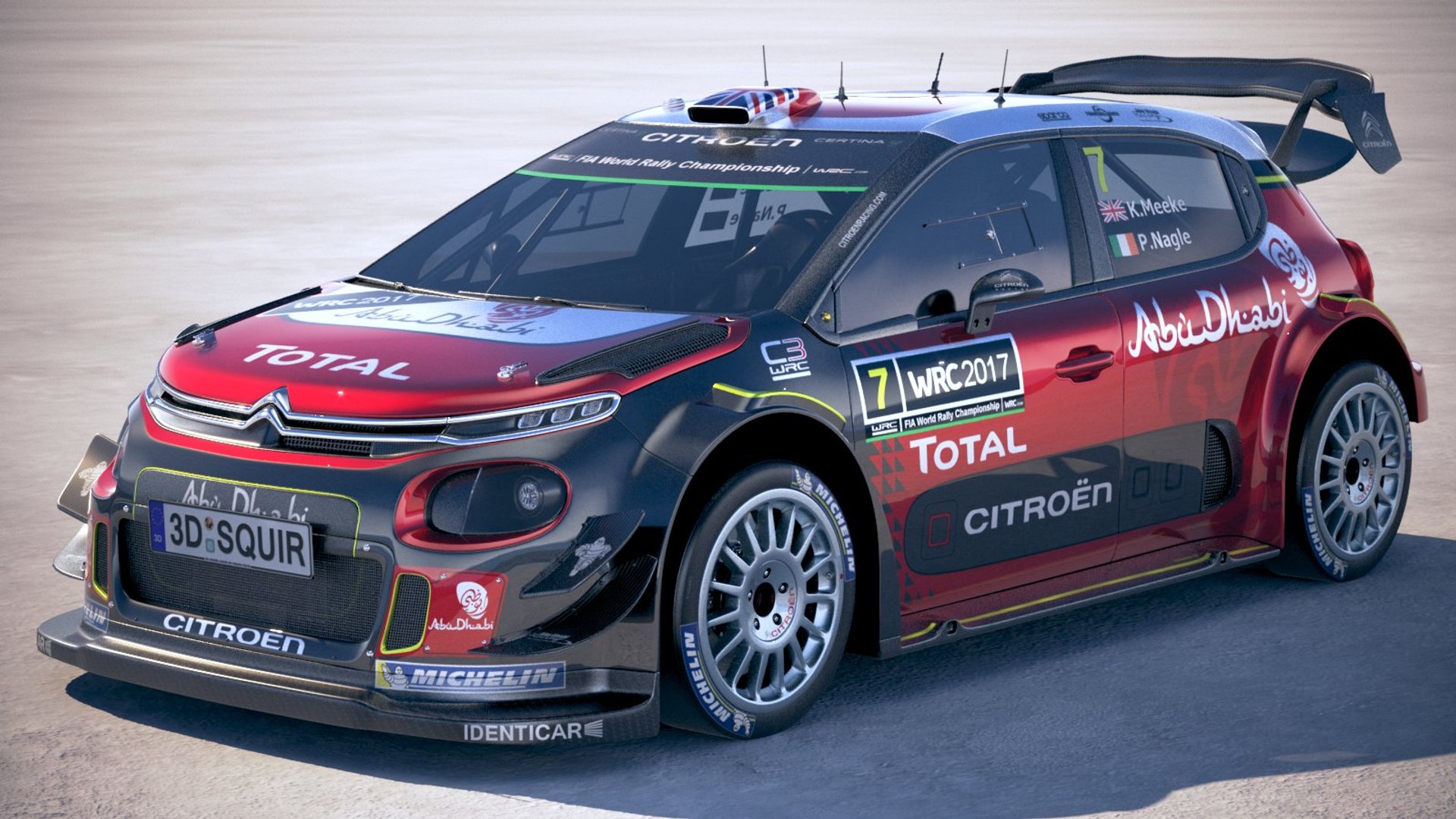Citroen c3 wrc model - TurboSquid 1270915