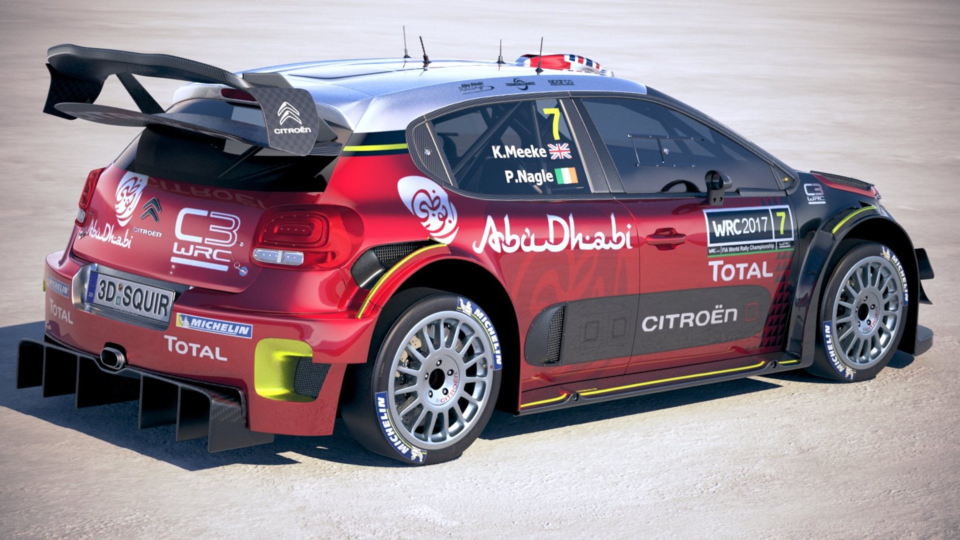 Citroen C3 Wrc Model - TurboSquid 1270915
