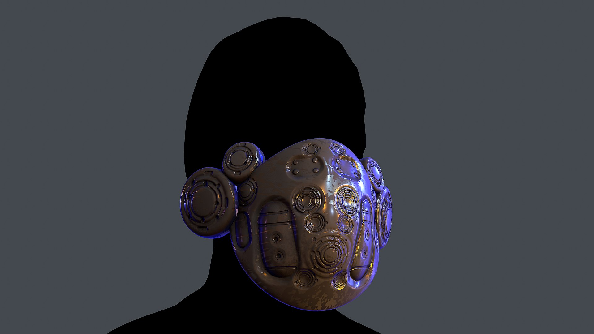 3D Gas mask respirator scifi futuristic model 3D model - TurboSquid 1942910