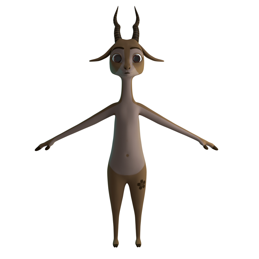 Stylized Deer NoRig 3D Model - TurboSquid 2012651