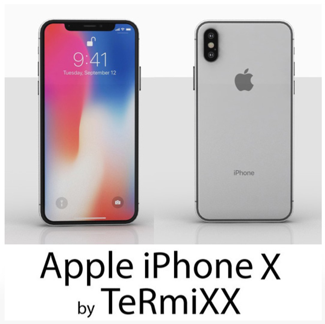 Iphone X Phone 3D Model - TurboSquid 1203433