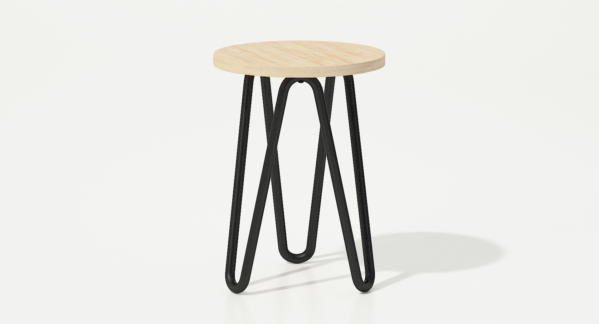 Wood Metal Stool 3D Model - TurboSquid 1328622