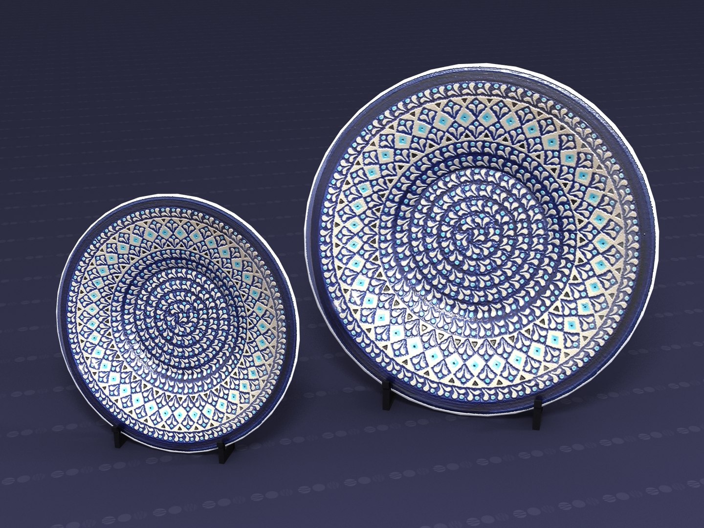 3D decorative plate model - TurboSquid 1583612