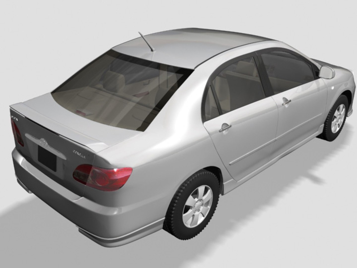 Toyota Corolla 2004 3d Model