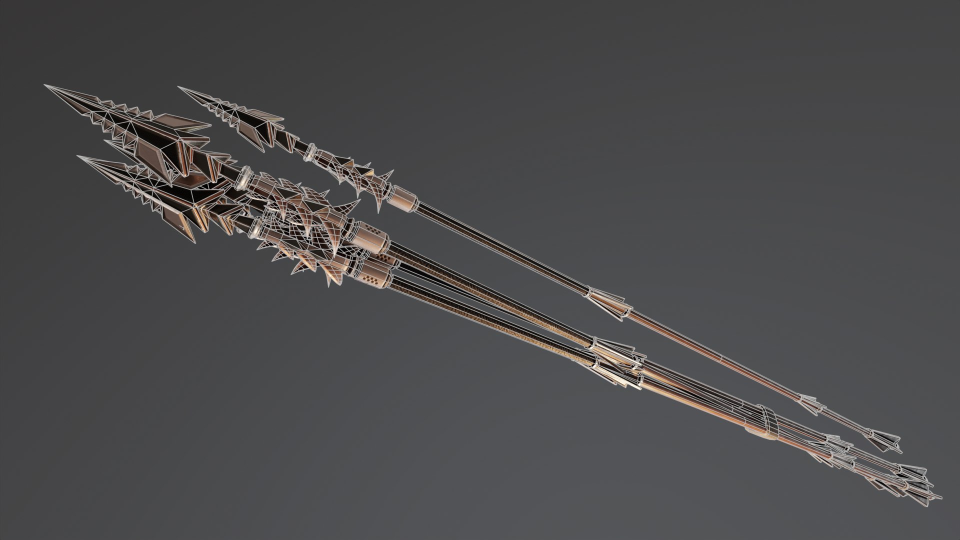 3D Sci-Fi Barbed Arrows - TurboSquid 2279159