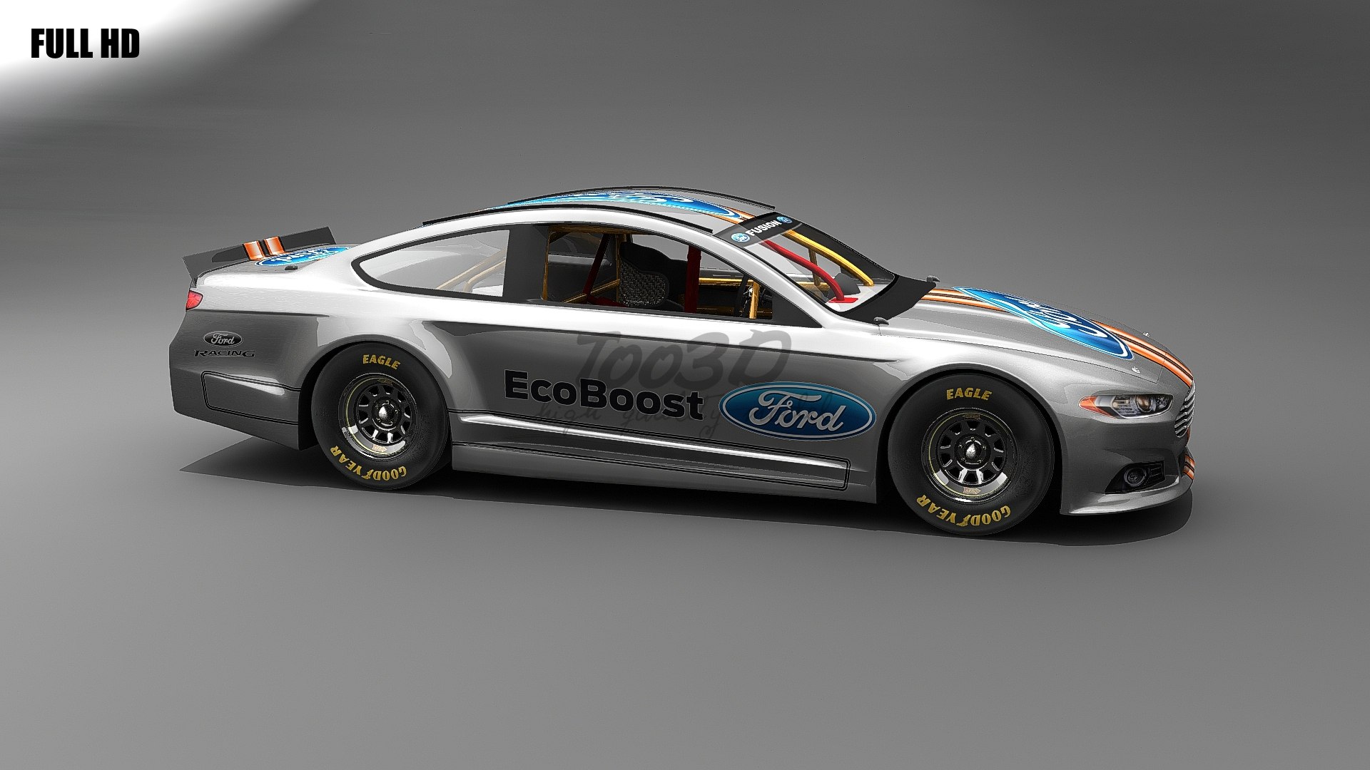 3d Model Fusion Nascar Car