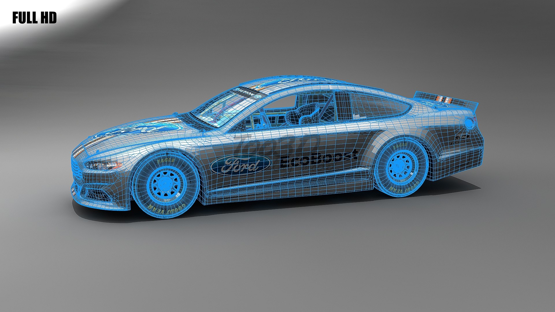 3d Model Fusion Nascar Car