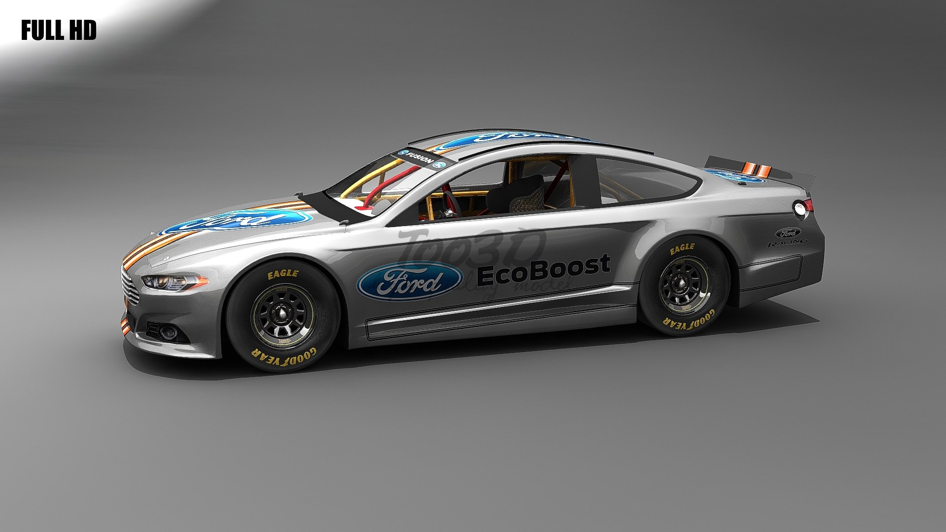 3d Model Fusion Nascar Car